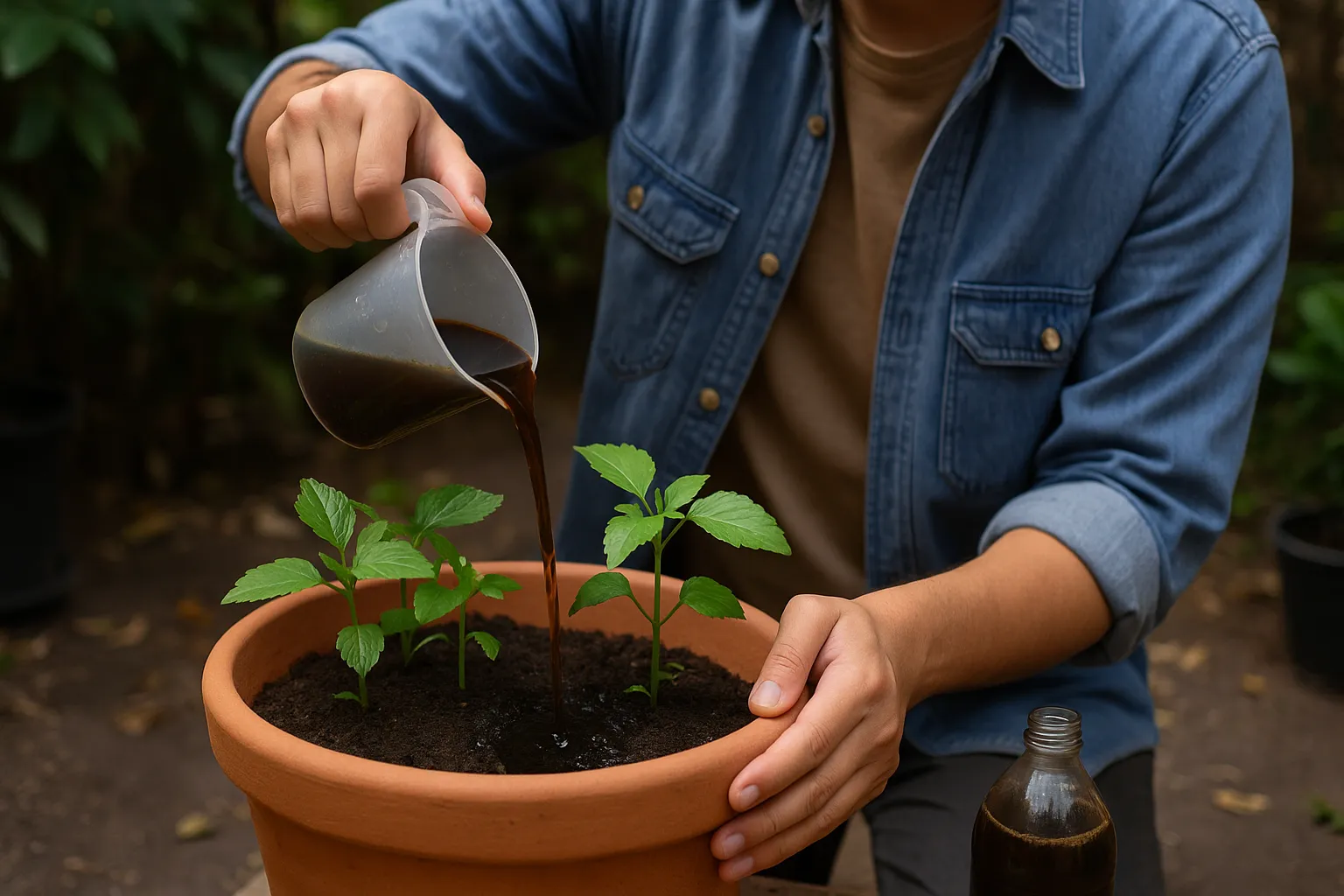 Como fazer húmus líquido em casa e adubar suas plantas de forma natural ...