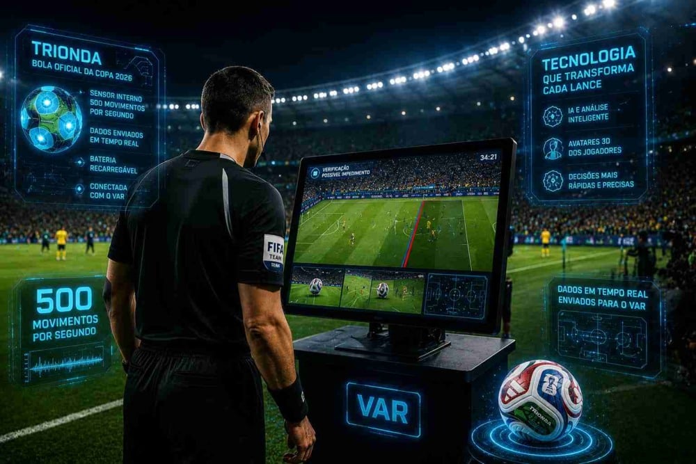 Bola da Copa de 2026 virou um computador: sensor registra 500 ...